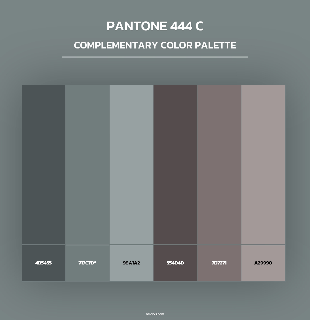PANTONE 444 C color palettes - colorxs.com
