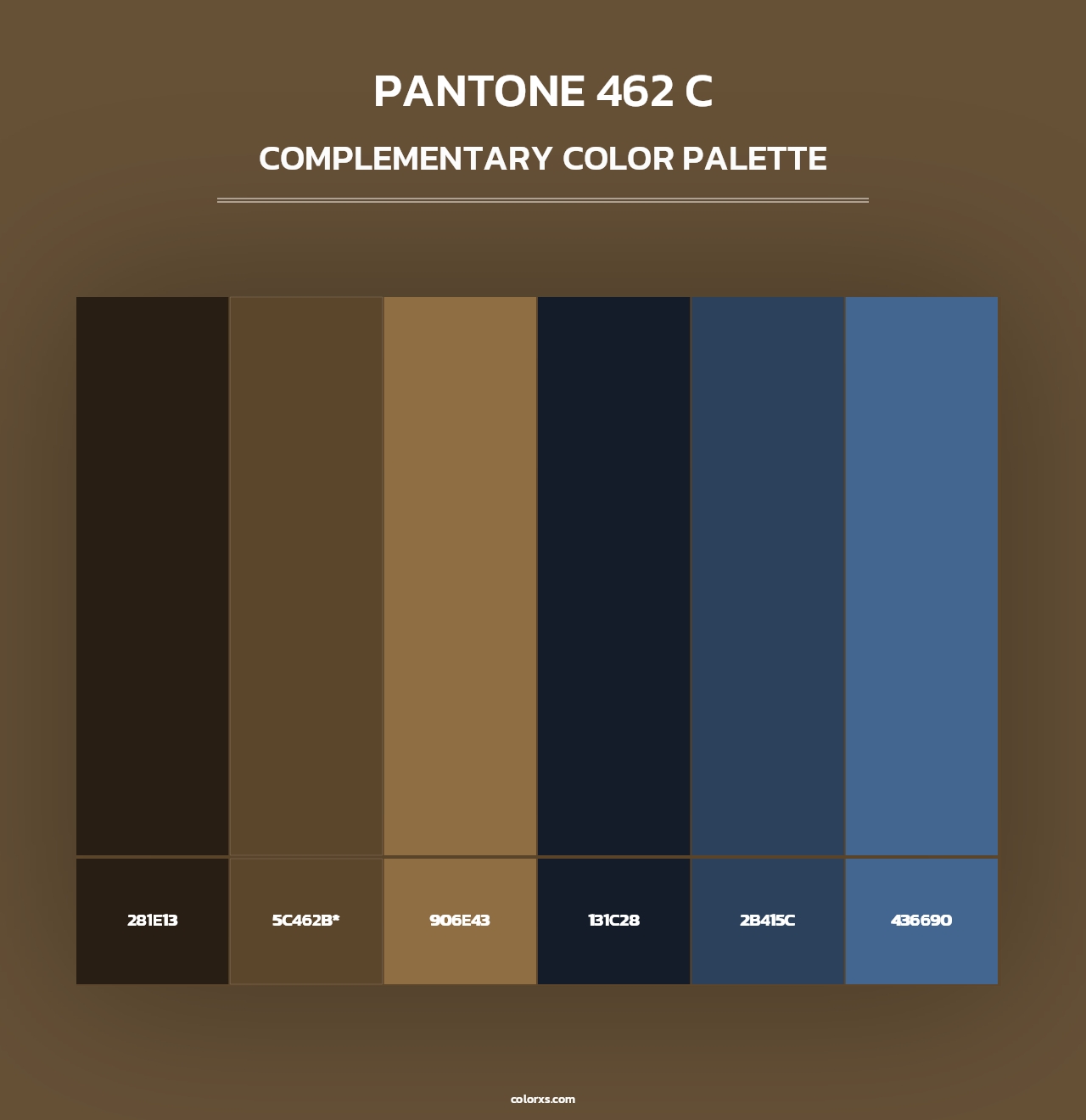 PANTONE 462 C color palettes - colorxs.com