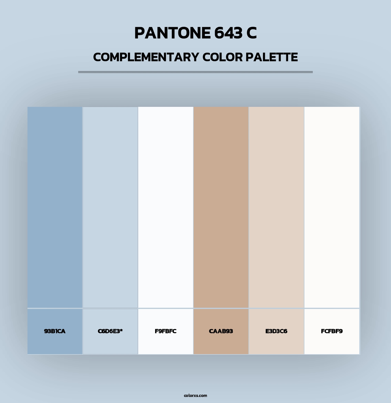 PANTONE 643 C color palettes - colorxs.com
