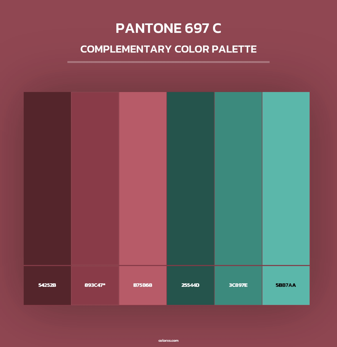 PANTONE 697 C color palettes - colorxs.com