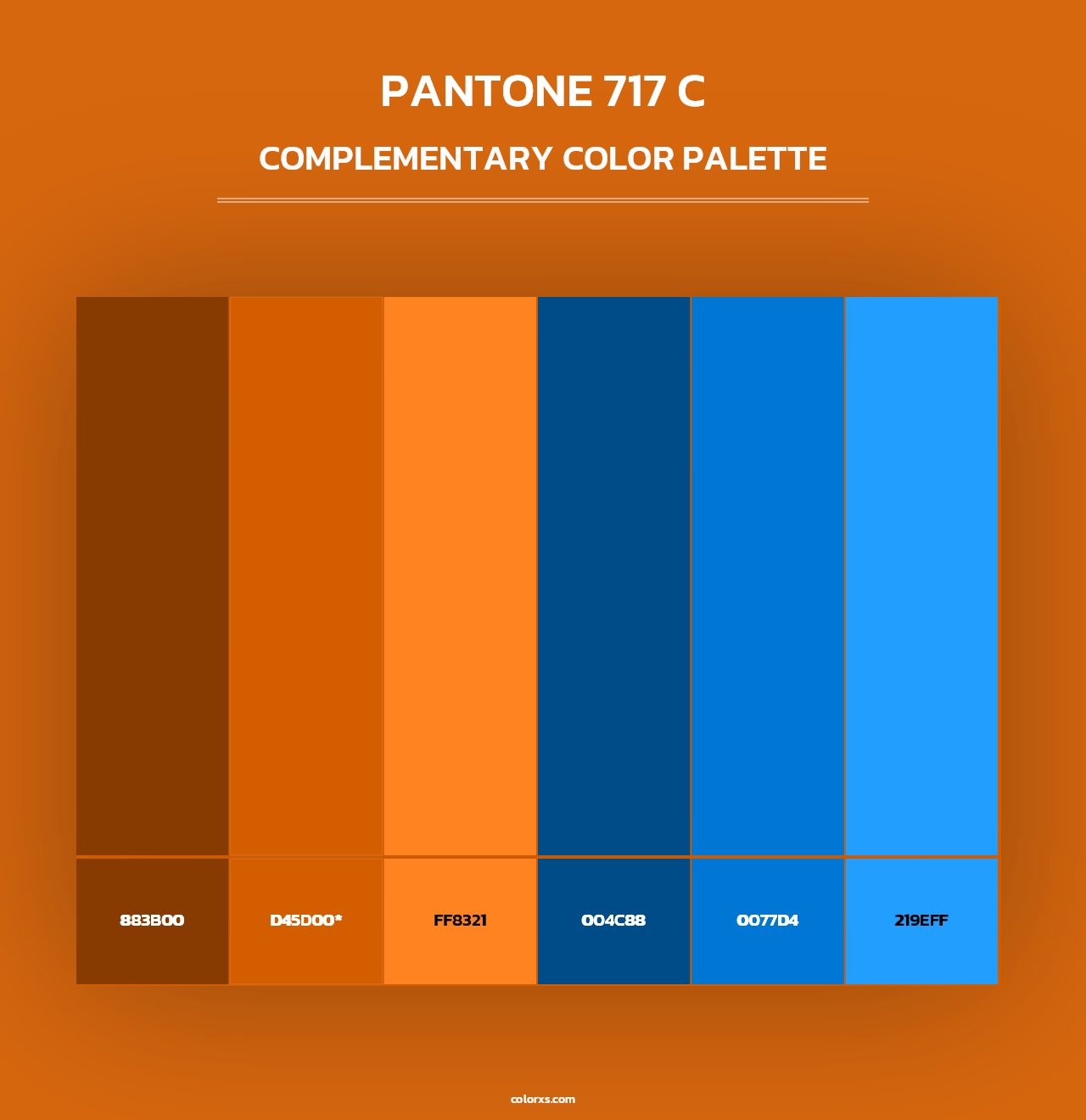 PANTONE 717 C color palettes - colorxs.com
