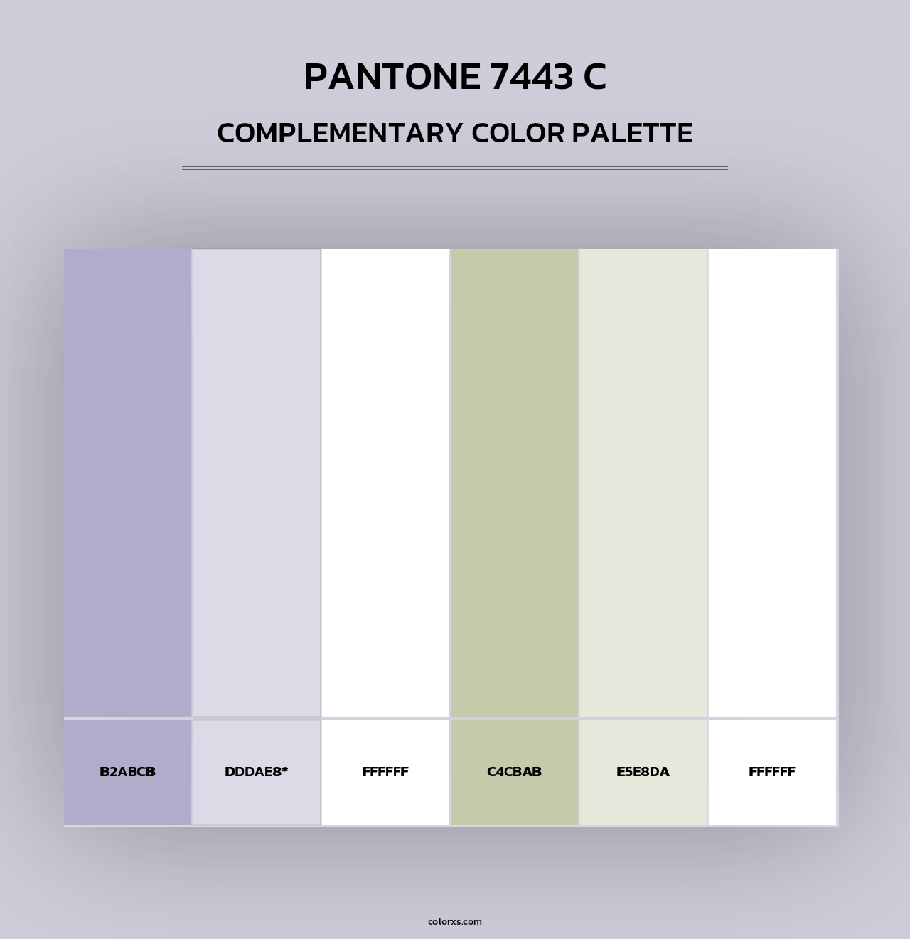 PANTONE 7443 C color palettes - colorxs.com