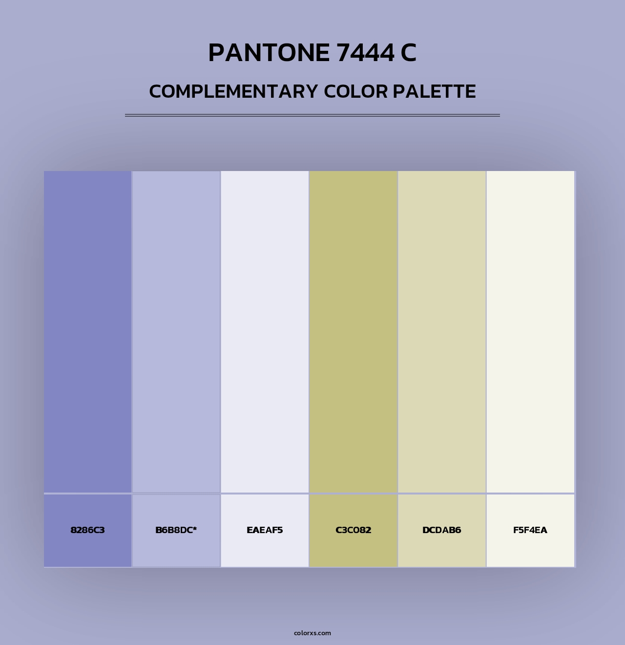 PANTONE 7444 C color palettes - colorxs.com