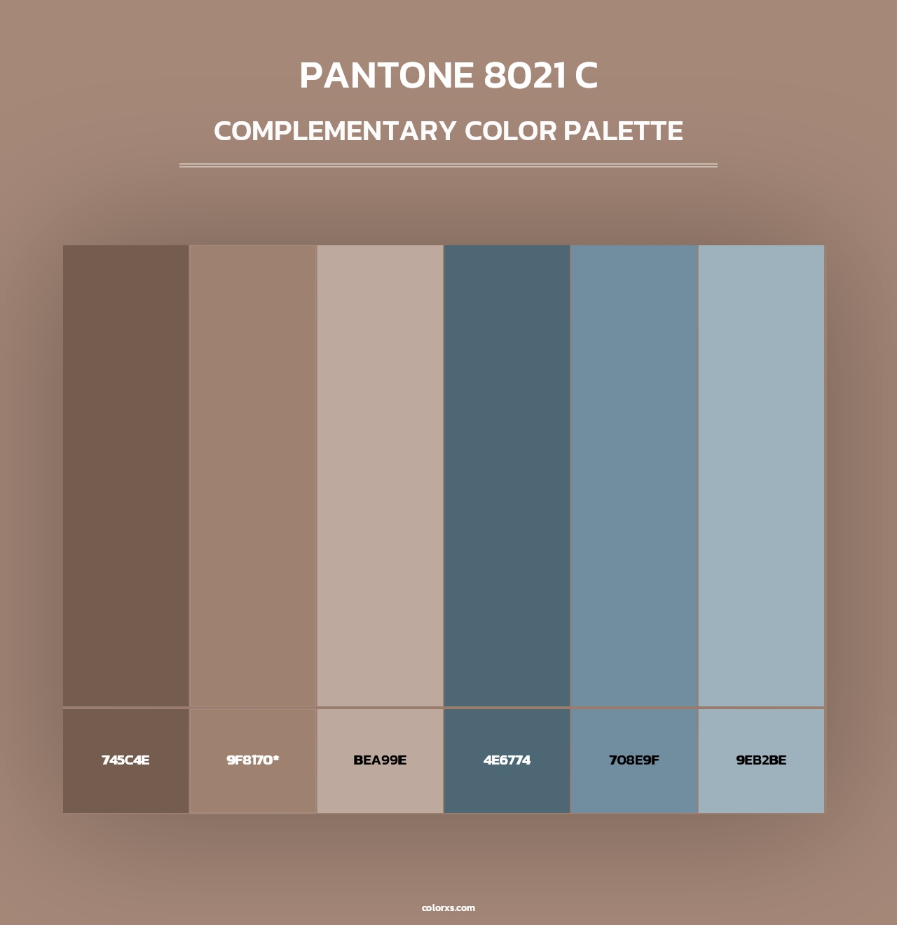 PANTONE 8021 C color palettes - colorxs.com