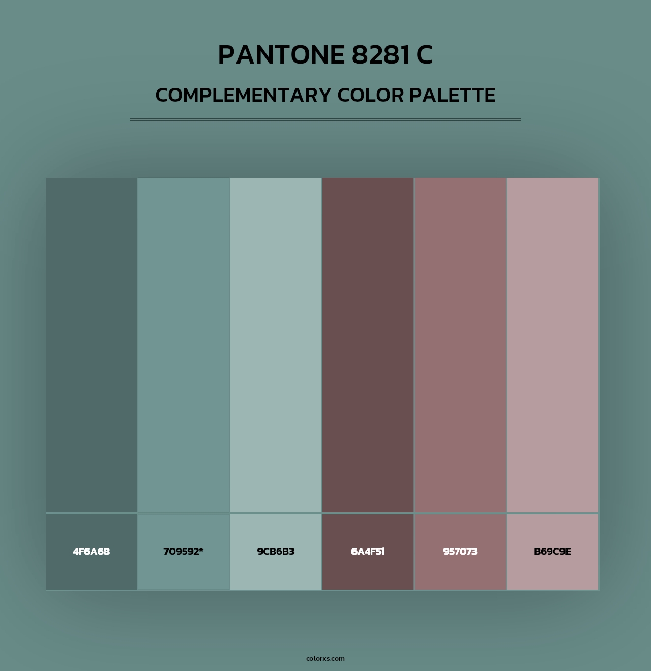 PANTONE 8281 C color palettes - colorxs.com