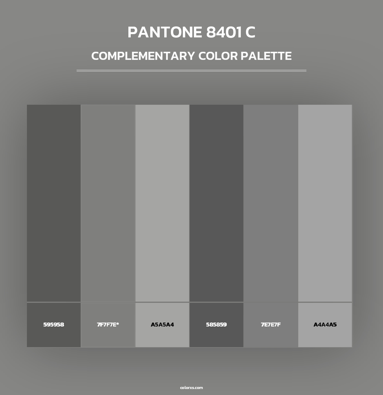 PANTONE 8401 C color palettes - colorxs.com