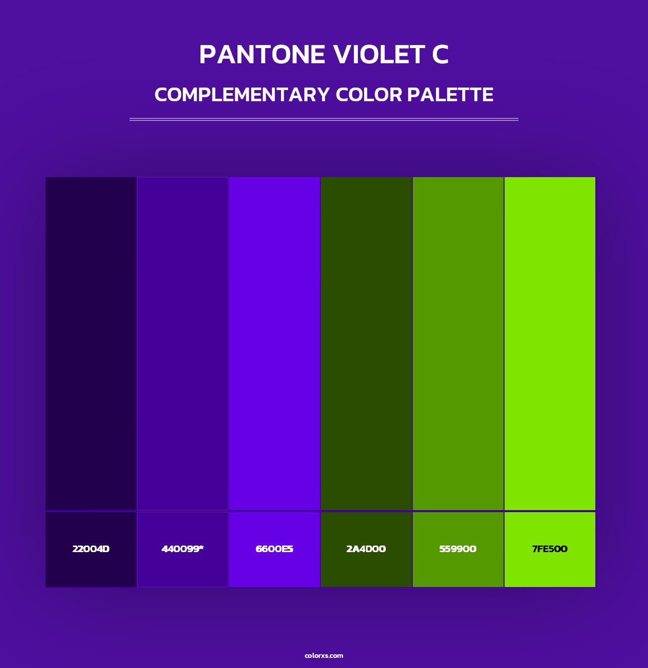 PANTONE Violet C color palettes - colorxs.com