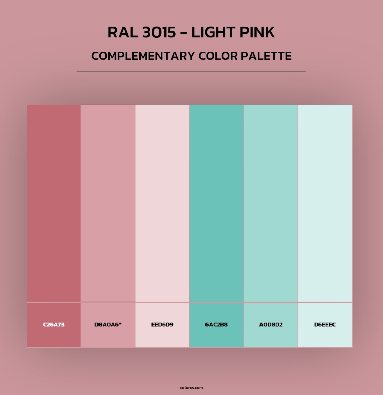 RAL 3015 - Light Pink color palettes - colorxs.com
