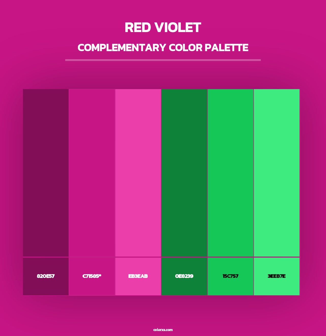 Red Violet color palettes - colorxs.com