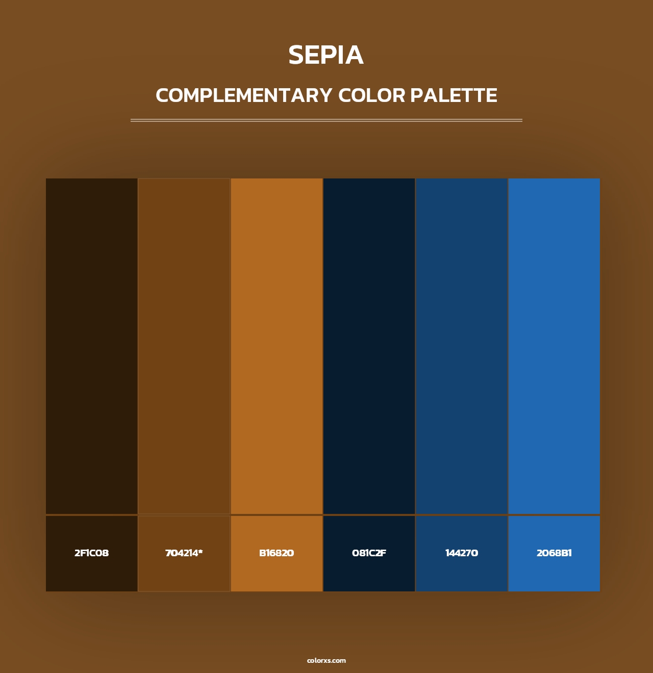 Sepia color palettes - colorxs.com