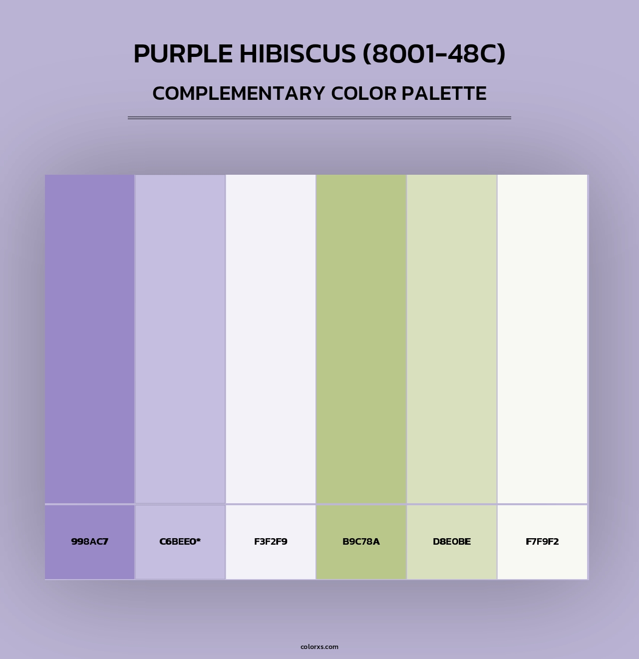 Valspar Purple Hibiscus (8001-48C) Paint coordinating colors and ...