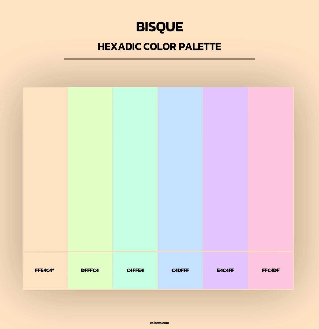 Bisque color palettes - colorxs.com