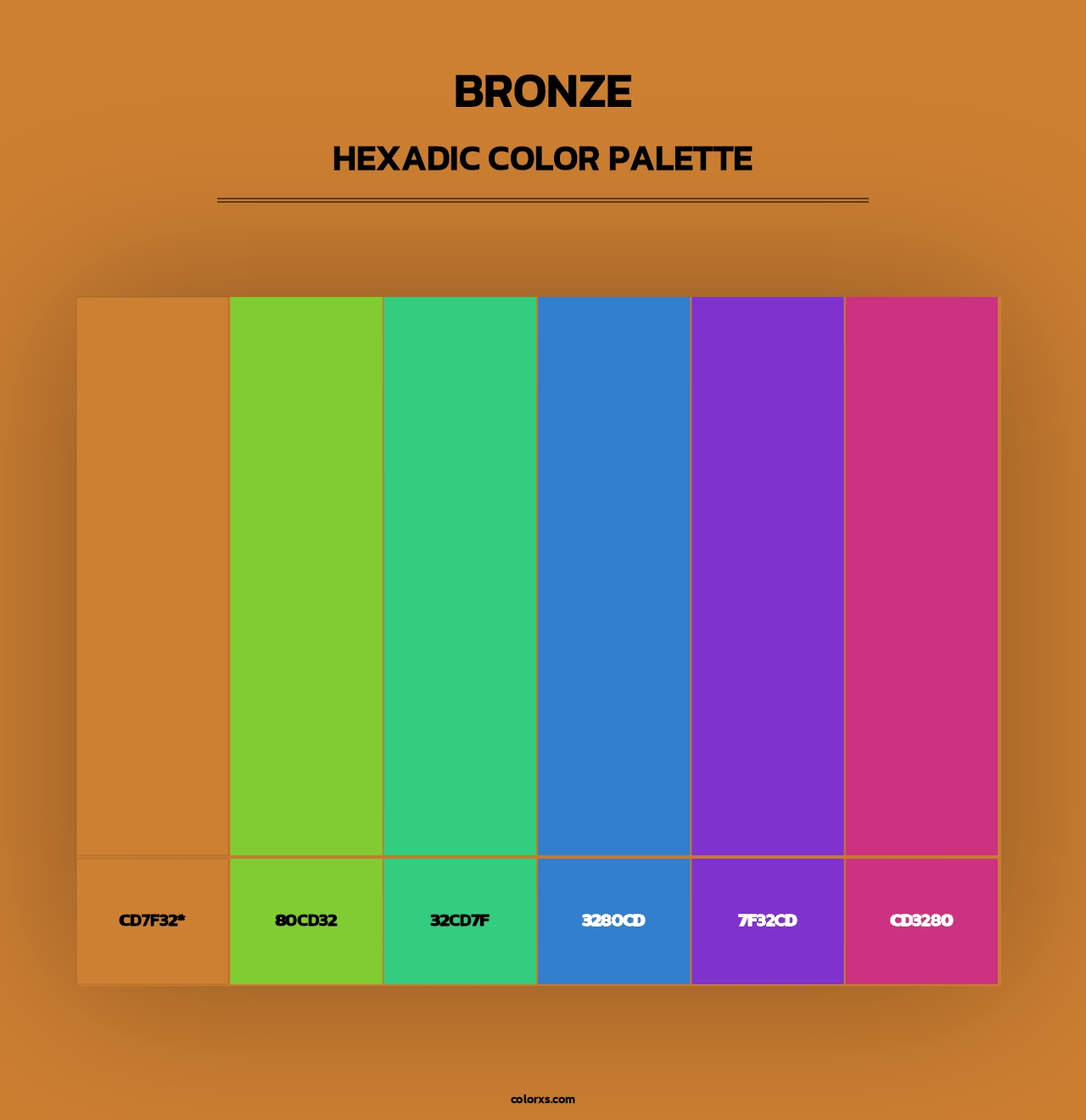 Bronze color palettes - colorxs.com