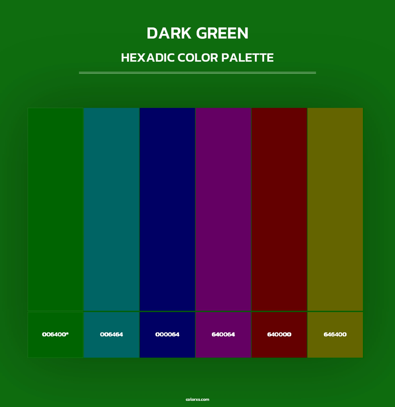 Dark Green color palettes - colorxs.com
