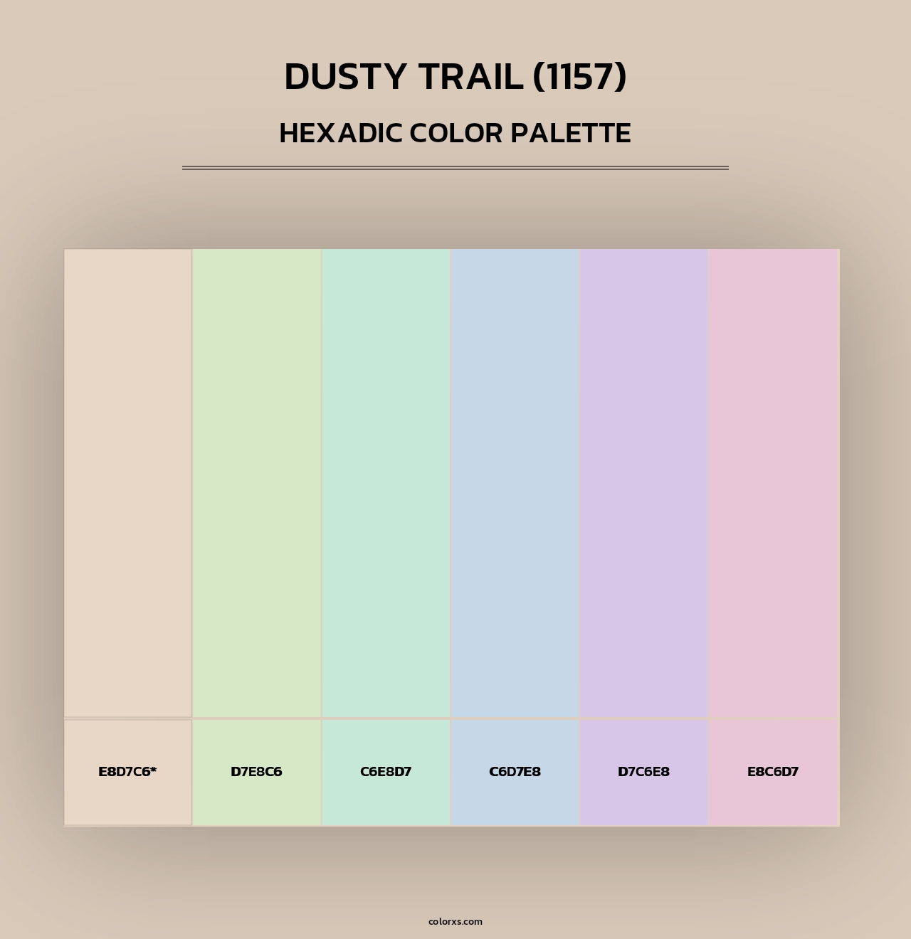 Benjamin Moore Dusty Trail (1157) Paint coordinating colors and ...