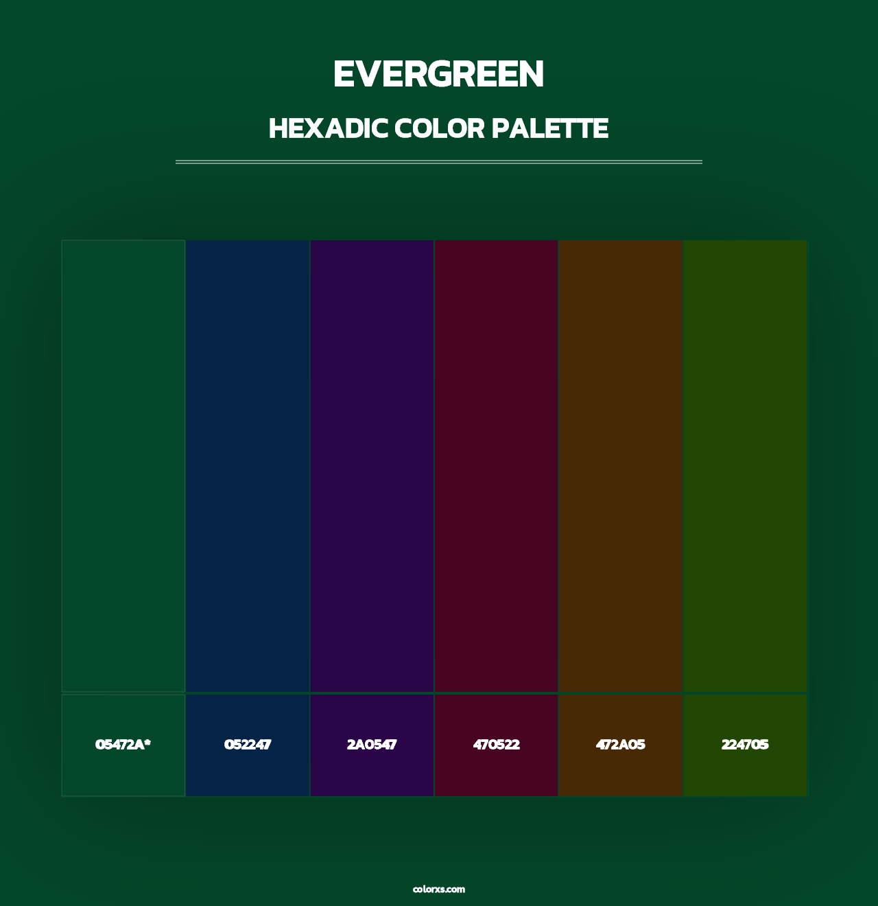 Evergreen color palettes - colorxs.com