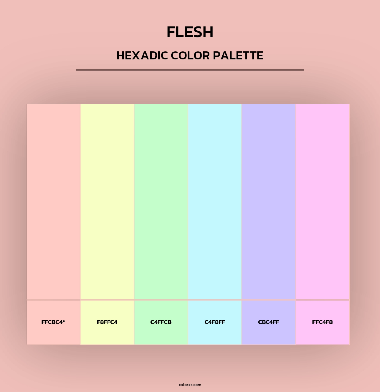 Flesh color palettes - colorxs.com