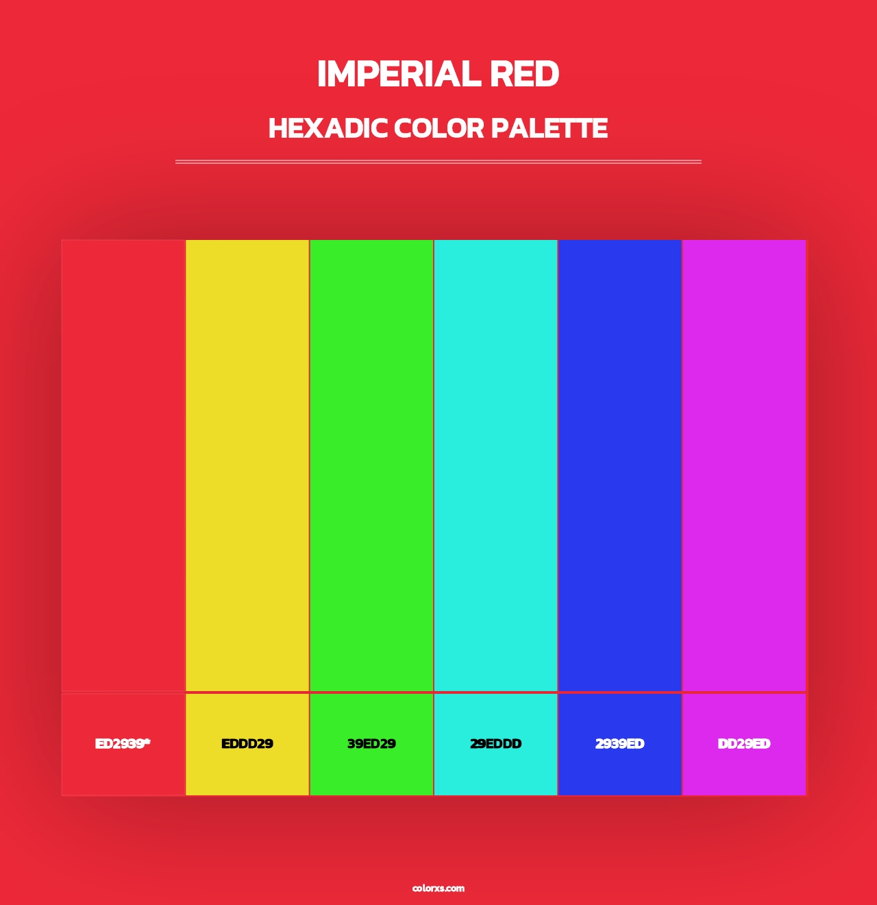Imperial Red color palettes - colorxs.com
