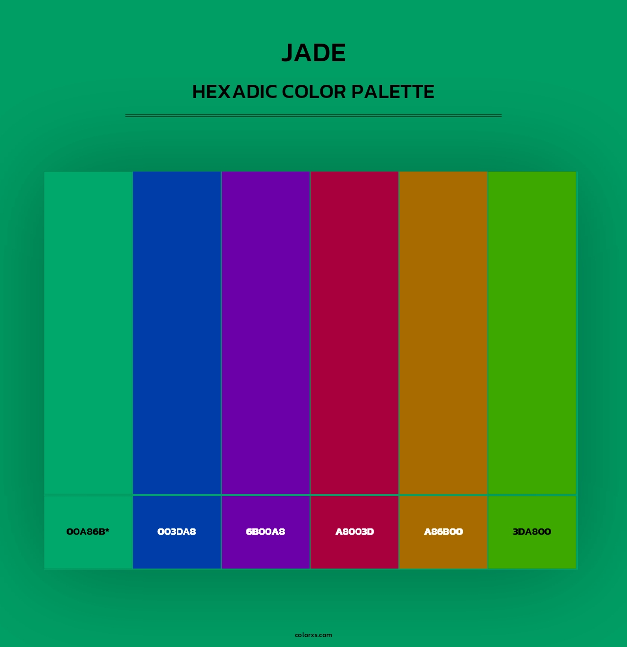 Jade color palettes - colorxs.com