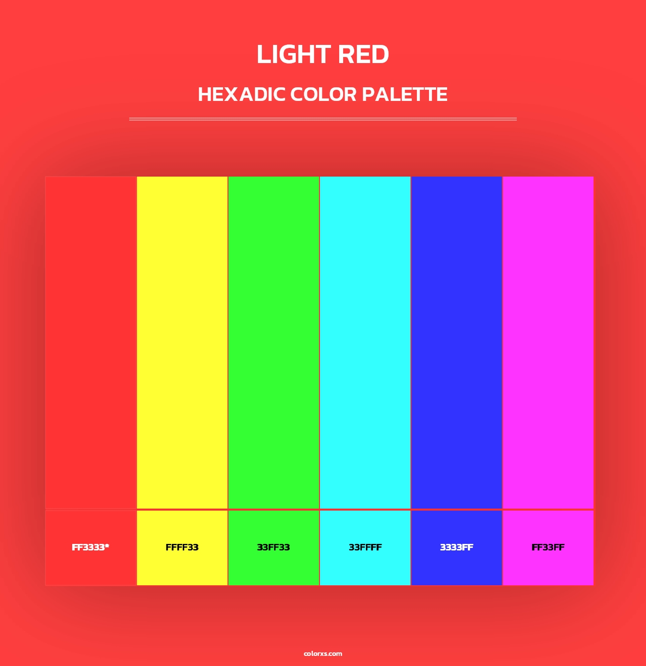 Light Red color palettes - colorxs.com