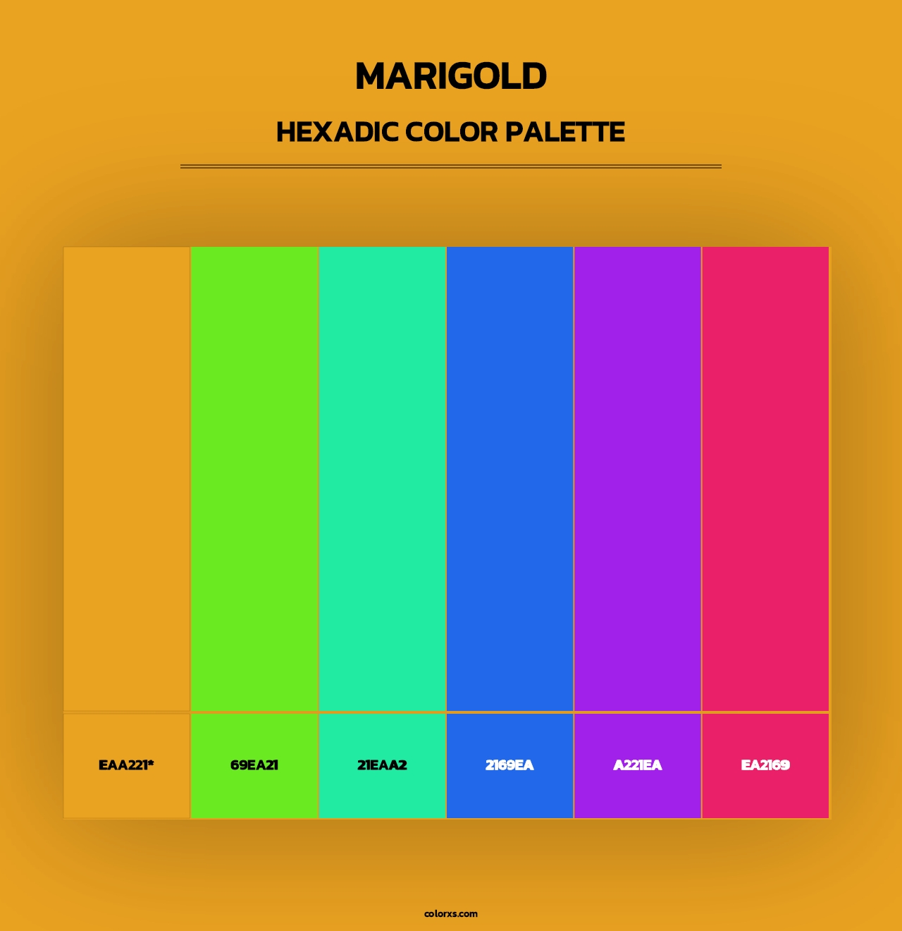 Marigold color palettes - colorxs.com