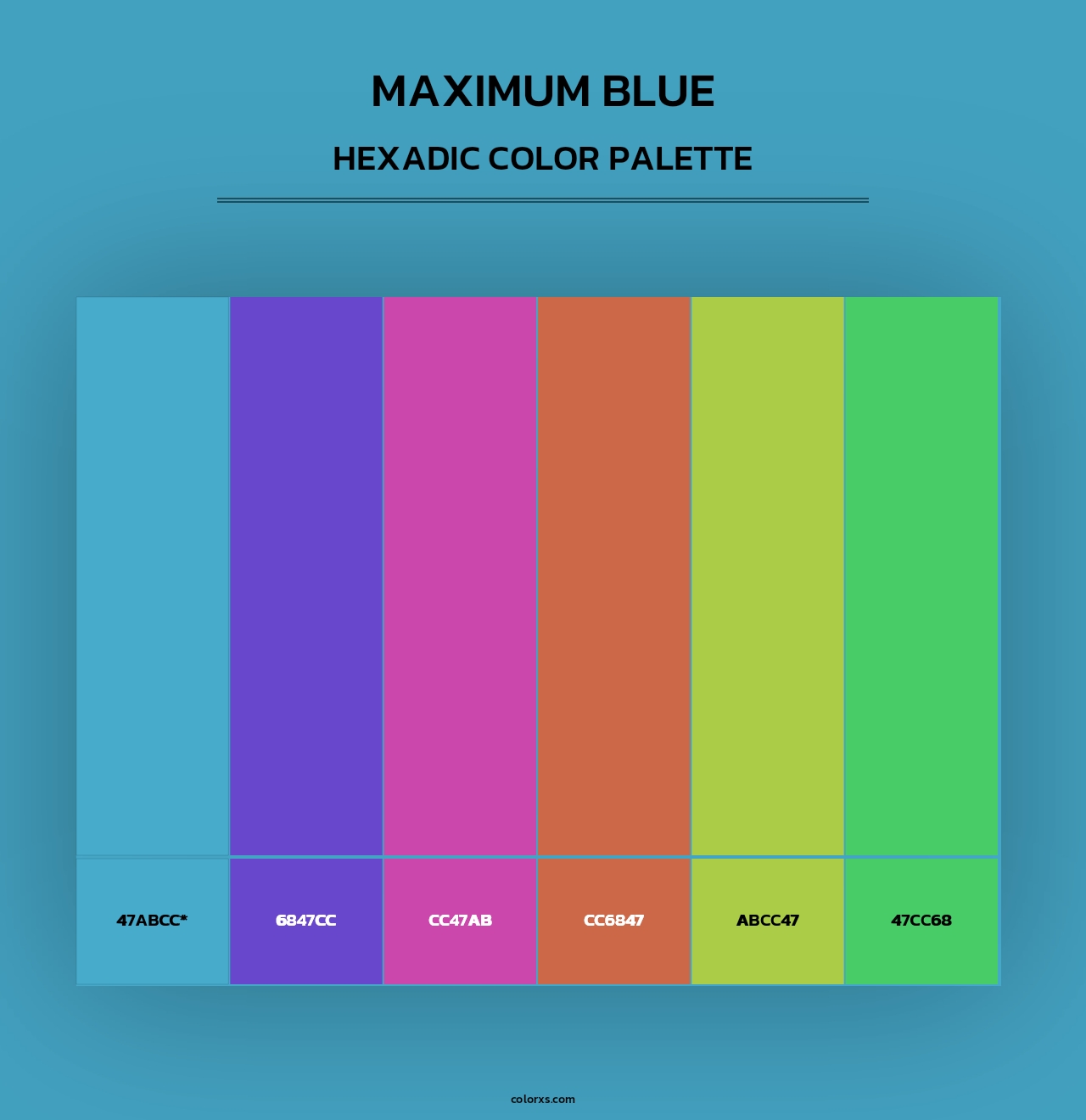 Maximum Blue color palettes - colorxs.com