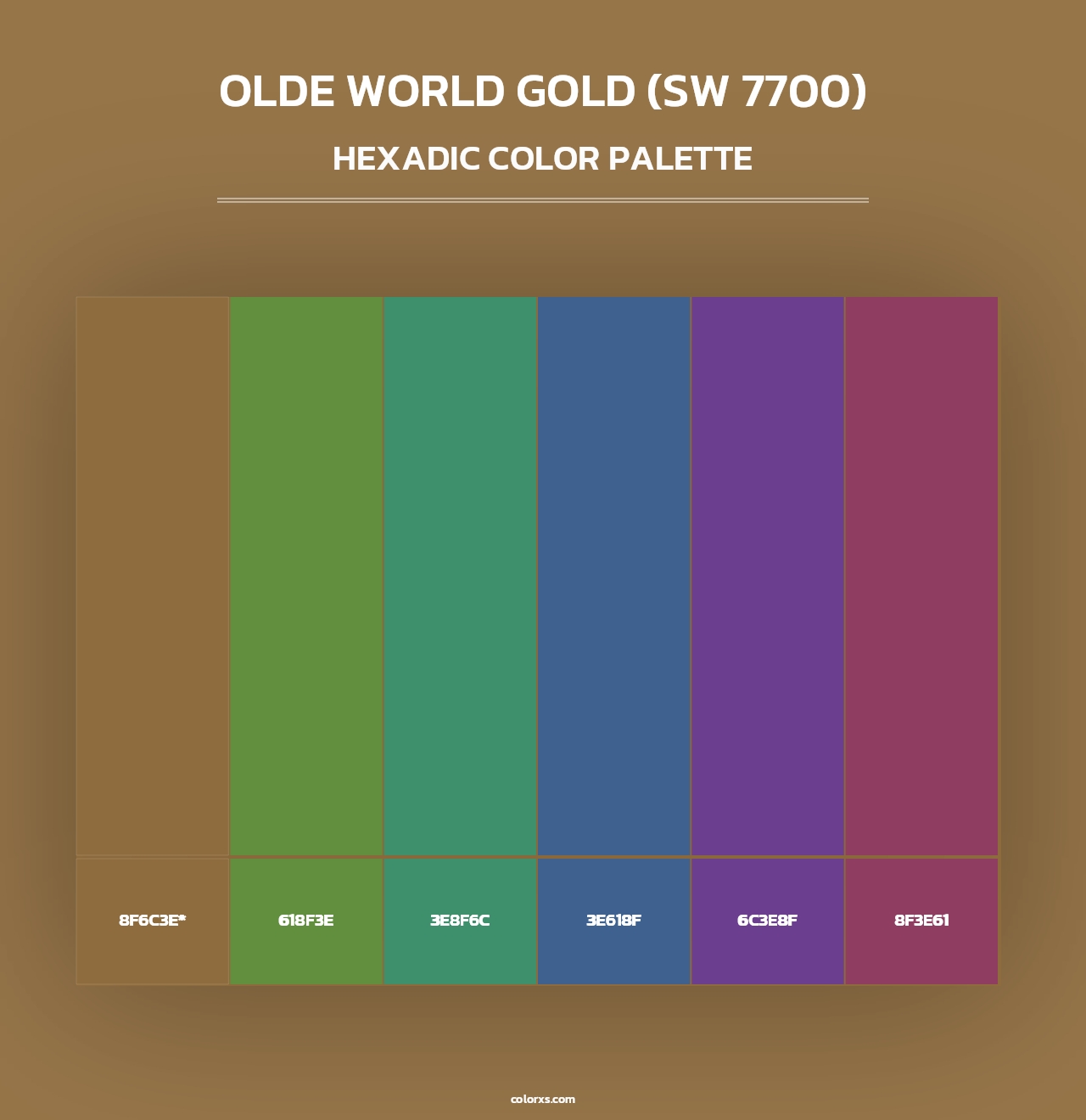 Sherwin Williams Olde World Gold (SW 7700) Paint coordinating colors ...