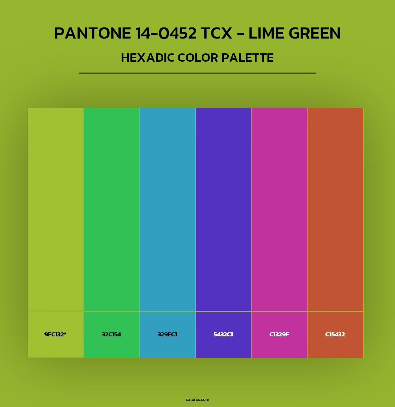PANTONE 14-0452 TCX - Lime Green color palettes - colorxs.com