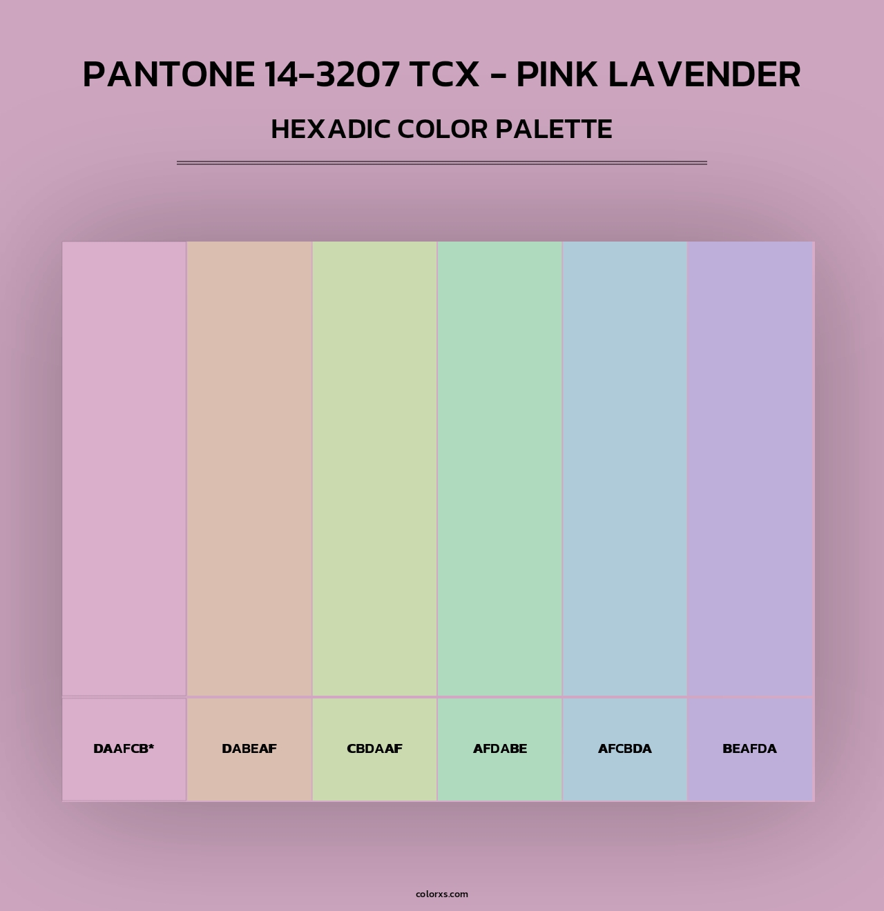 PANTONE 14-3207 TCX - Pink Lavender color palettes - colorxs.com
