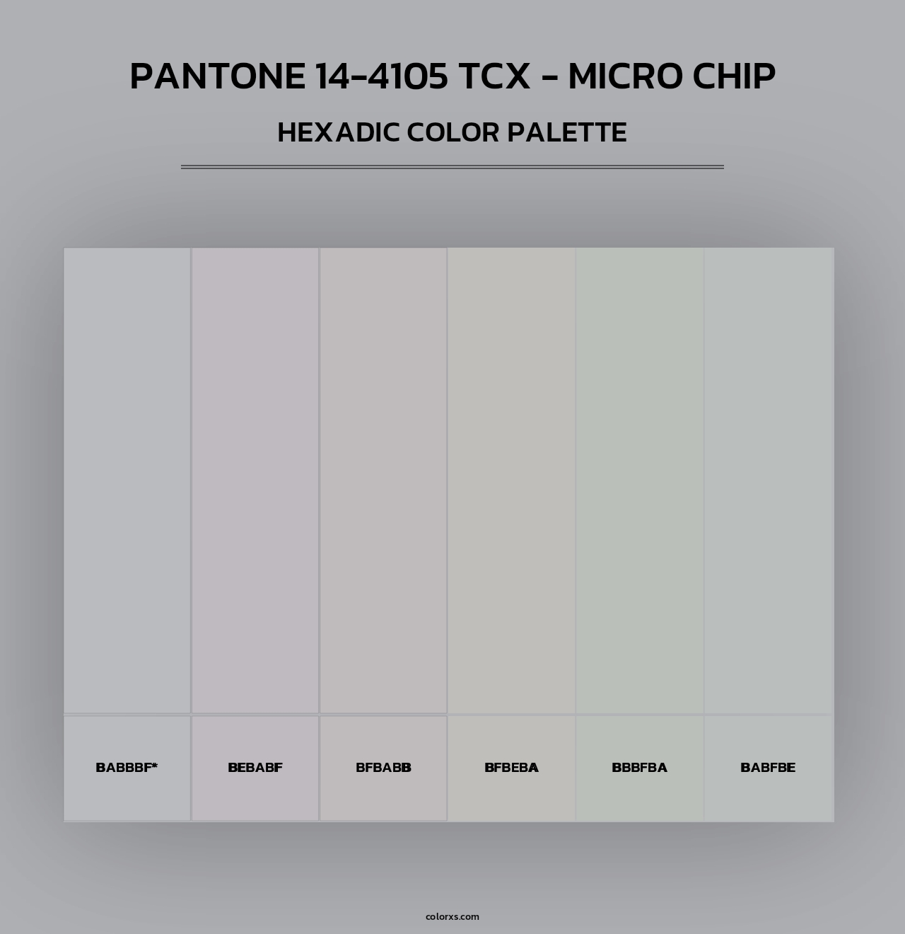 PANTONE 14-4105 TCX - Micro Chip color palettes - colorxs.com