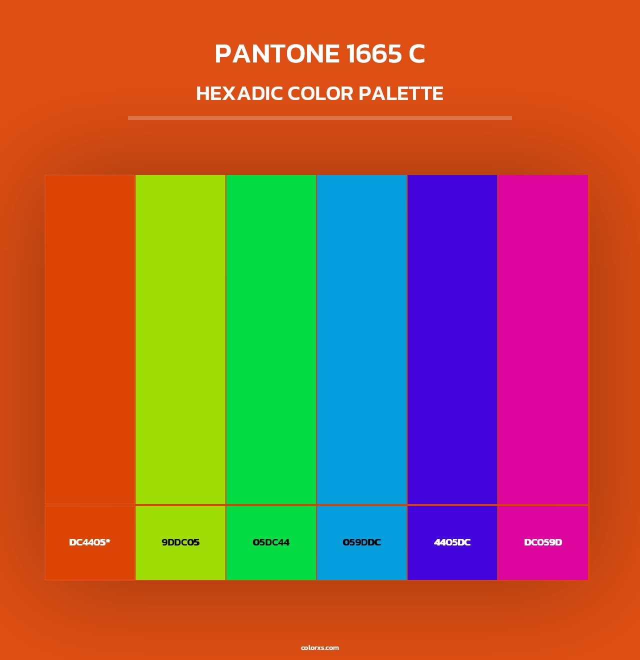 PANTONE 1665 C color palettes - colorxs.com