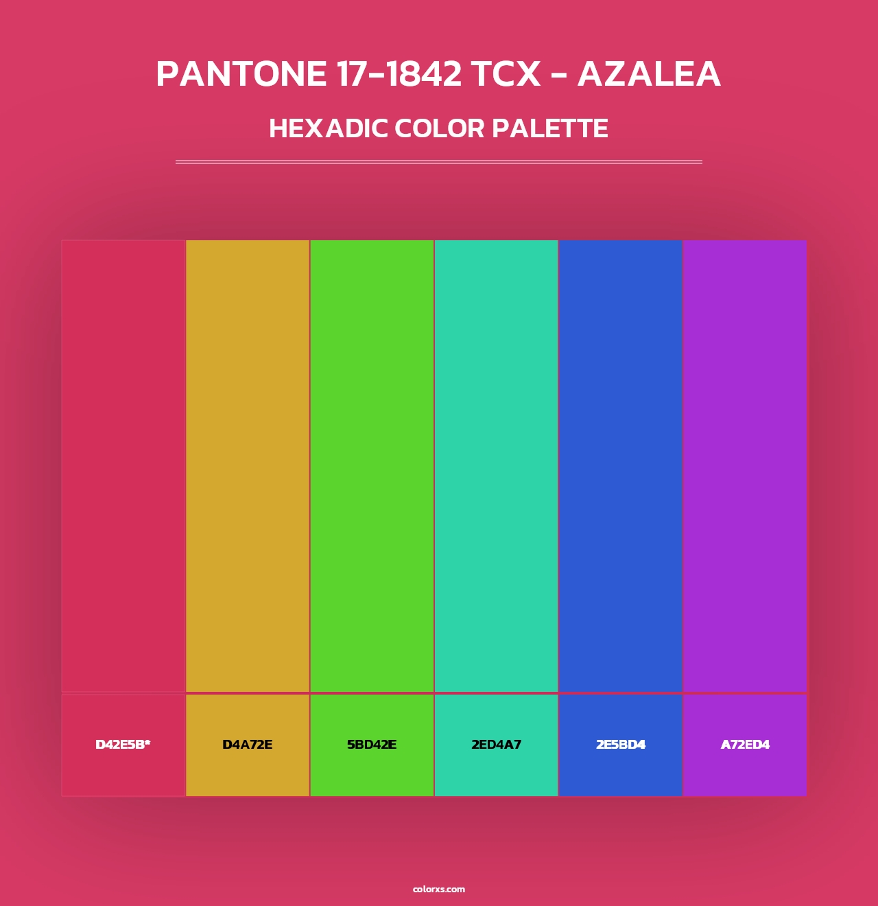 PANTONE 17-1842 TCX - Azalea color palettes - colorxs.com