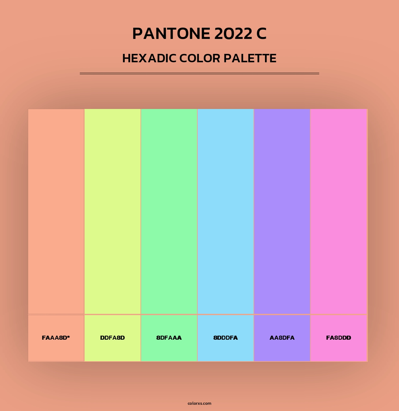 PANTONE 2022 C color palettes - colorxs.com