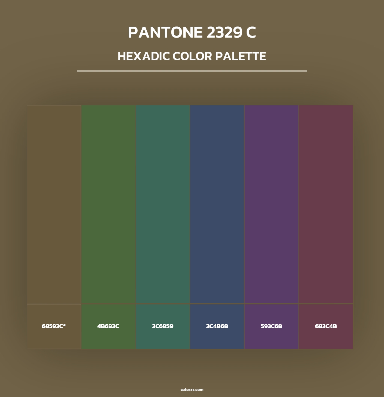 PANTONE 2329 C color palettes - colorxs.com