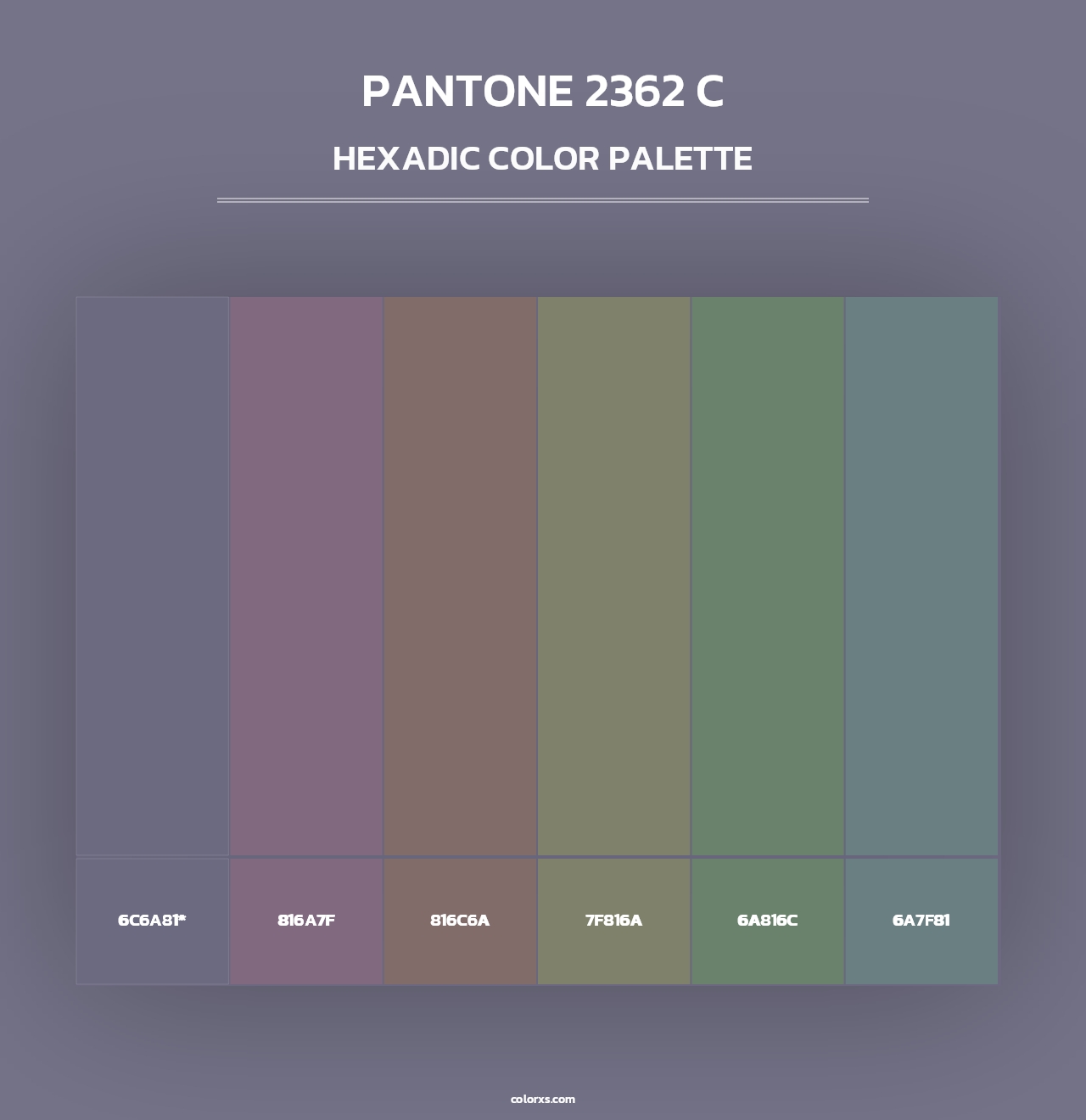 PANTONE 2362 C color palettes - colorxs.com