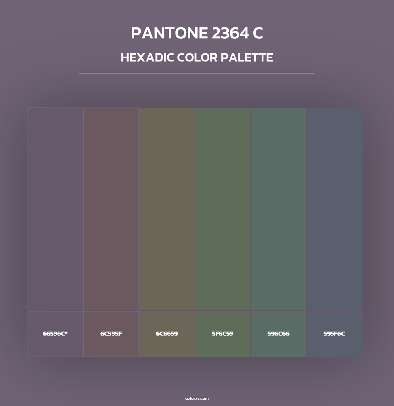 PANTONE 2364 C color palettes - colorxs.com