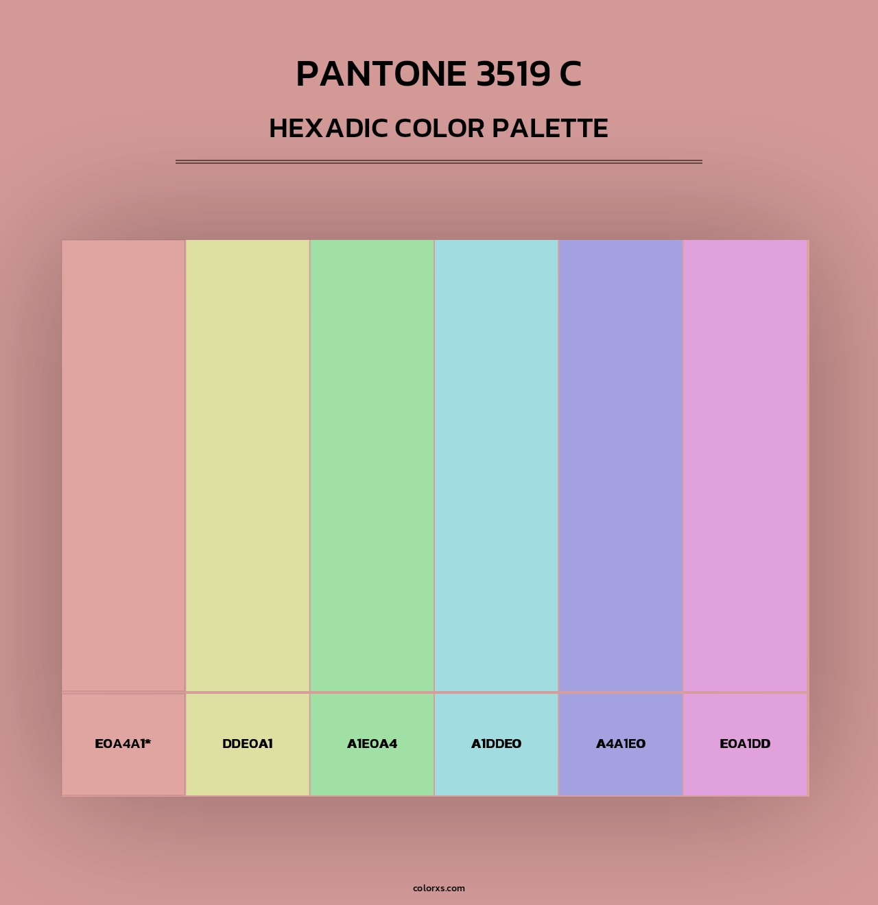 PANTONE 3519 C color palettes - colorxs.com