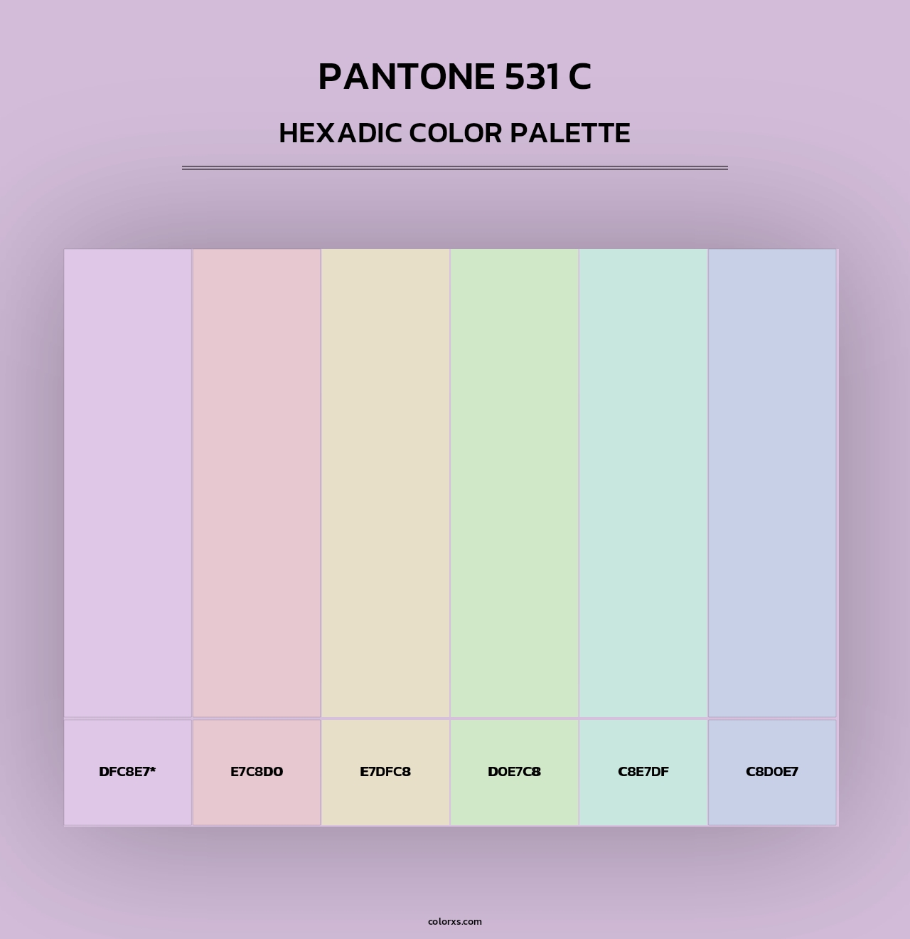 PANTONE 531 C color palettes - colorxs.com