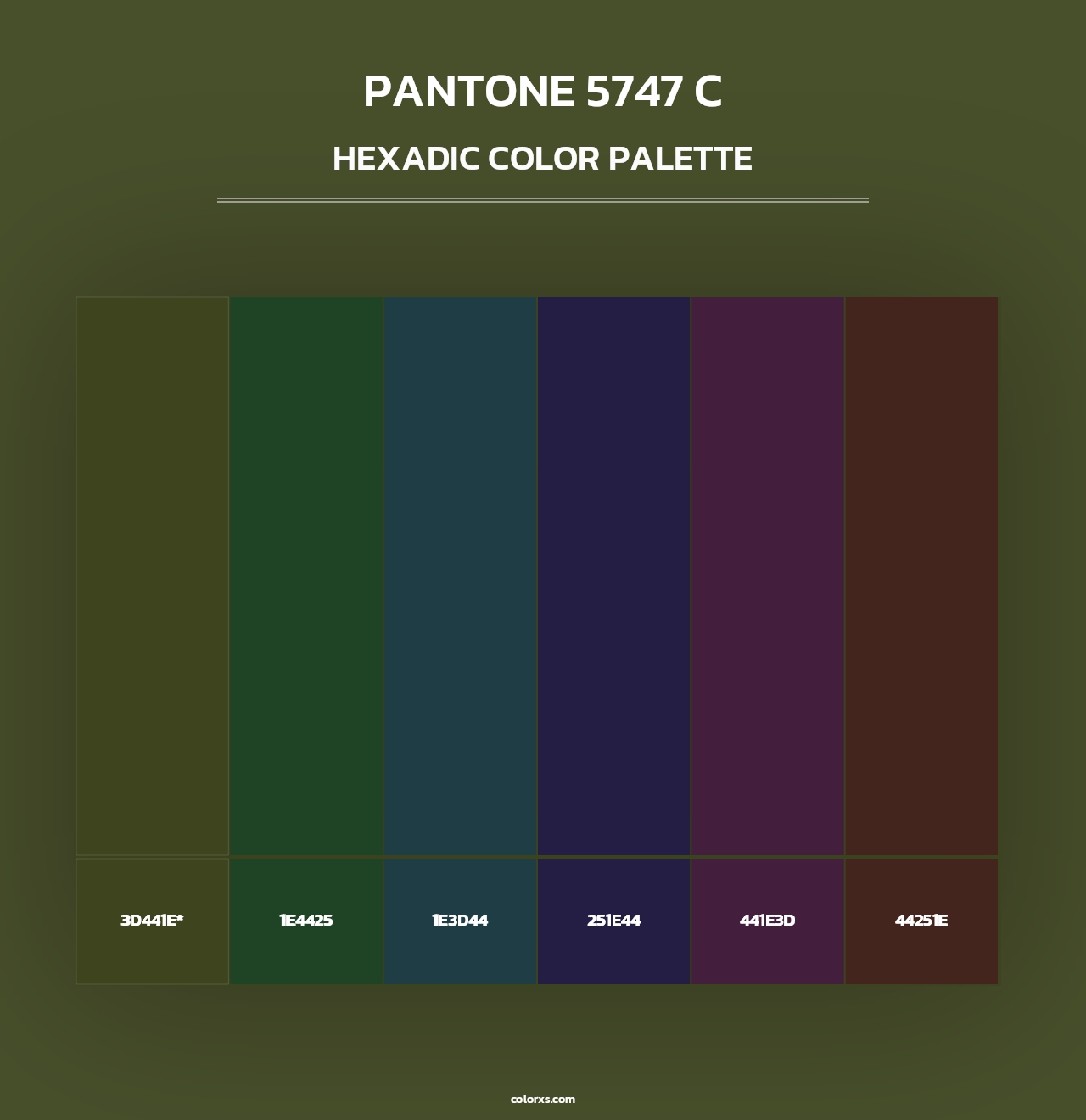 PANTONE 5747 C color palettes - colorxs.com