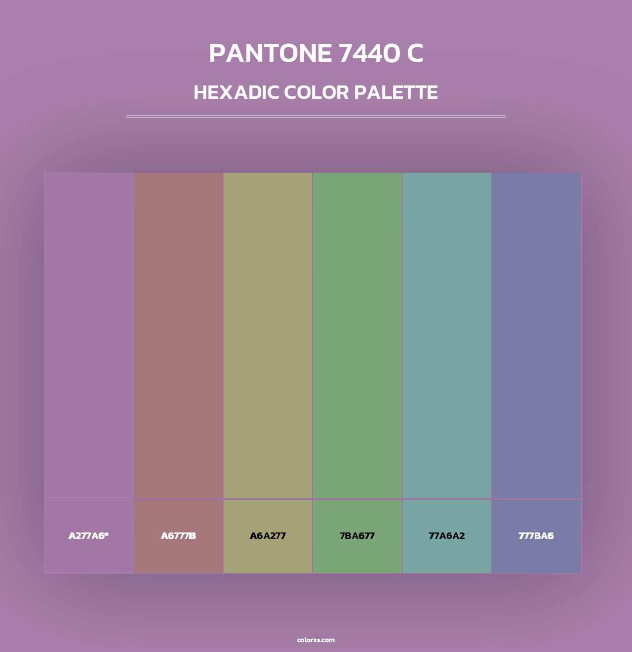 PANTONE 7440 C color palettes - colorxs.com