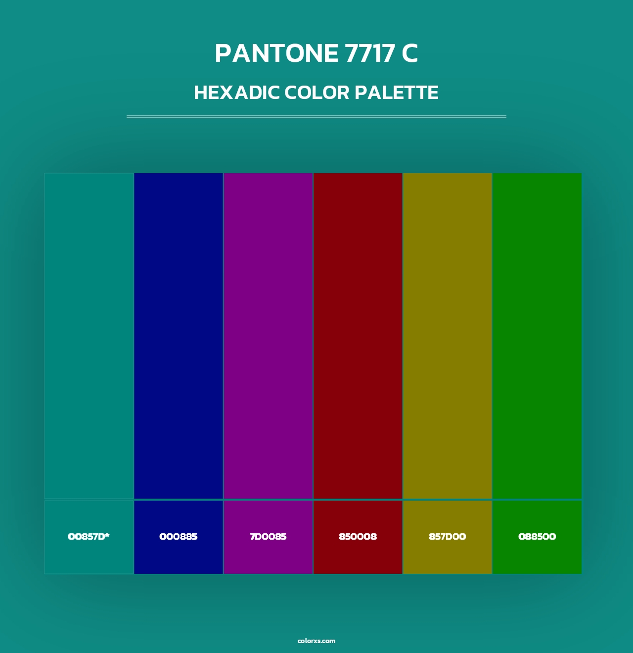 PANTONE 7717 C color palettes - colorxs.com
