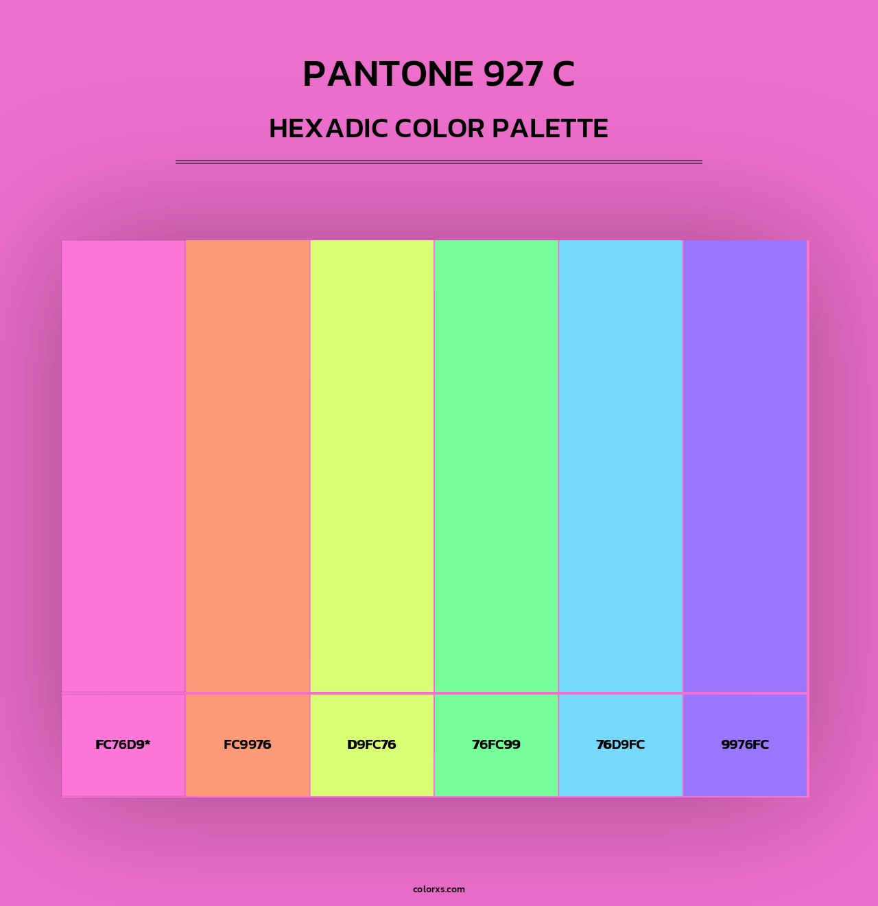 PANTONE 927 C color palettes - colorxs.com