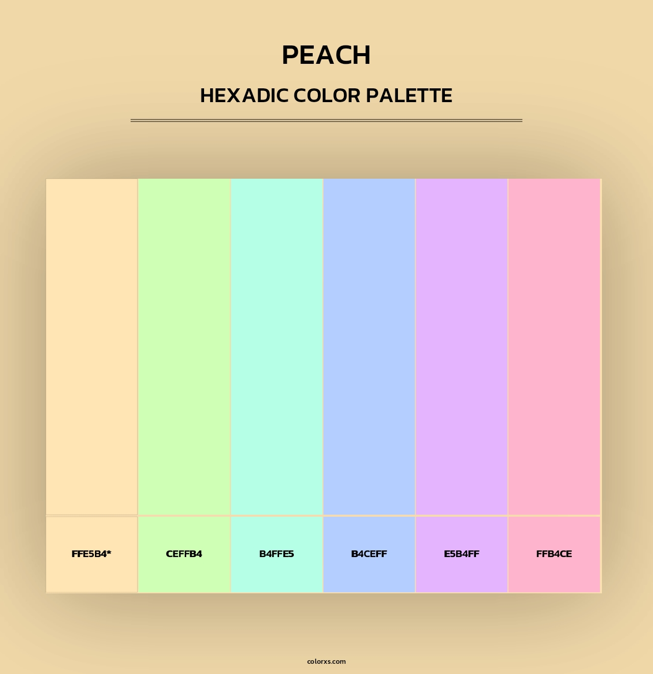 Peach color palettes - colorxs.com