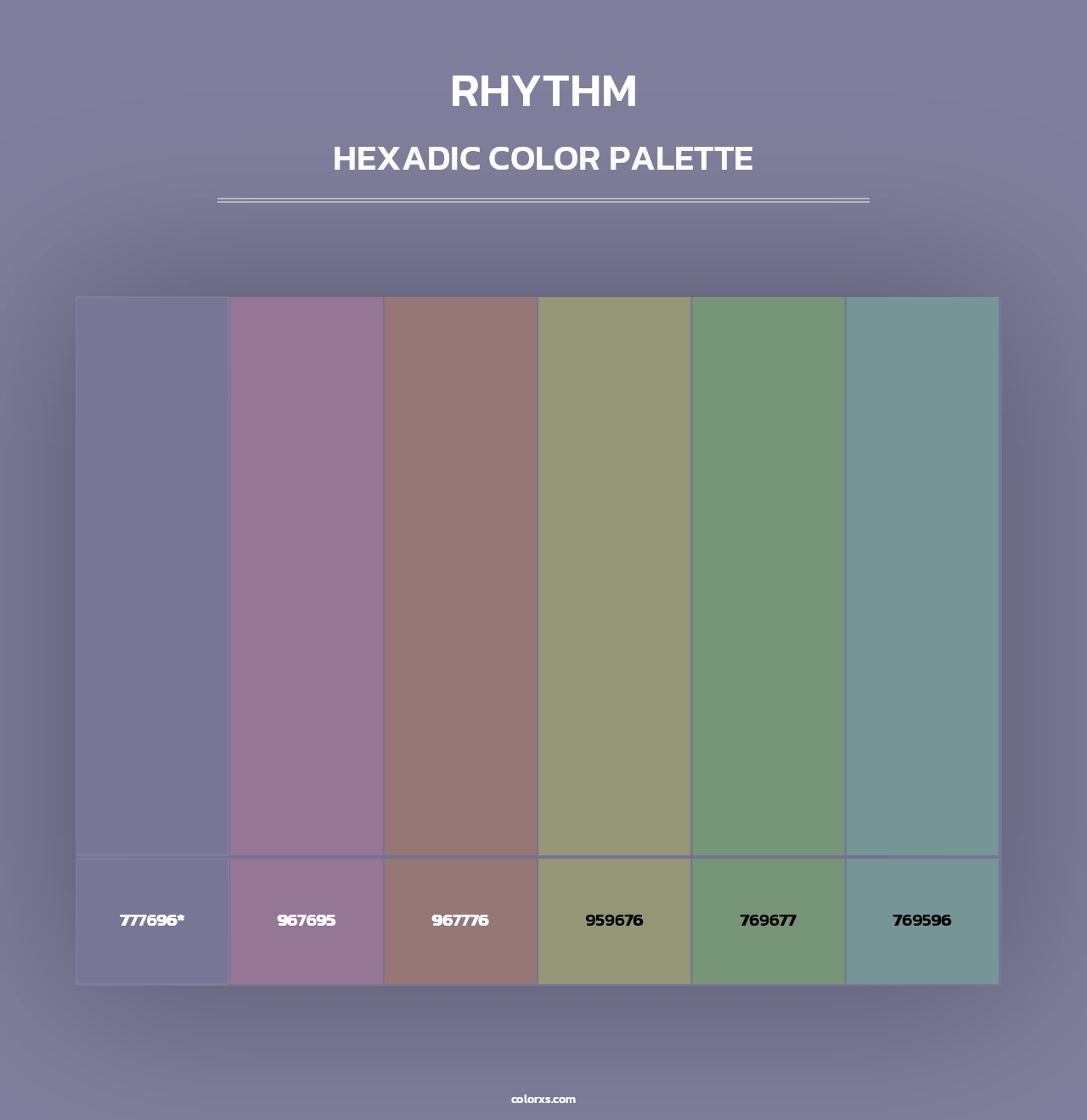 Rhythm color palettes - colorxs.com