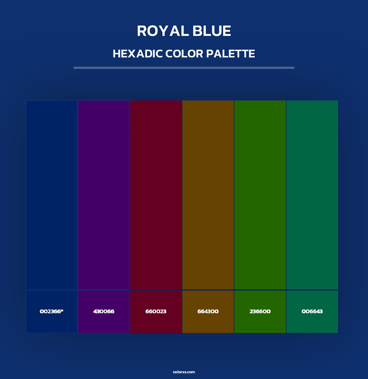 Royal Blue color palettes - colorxs.com