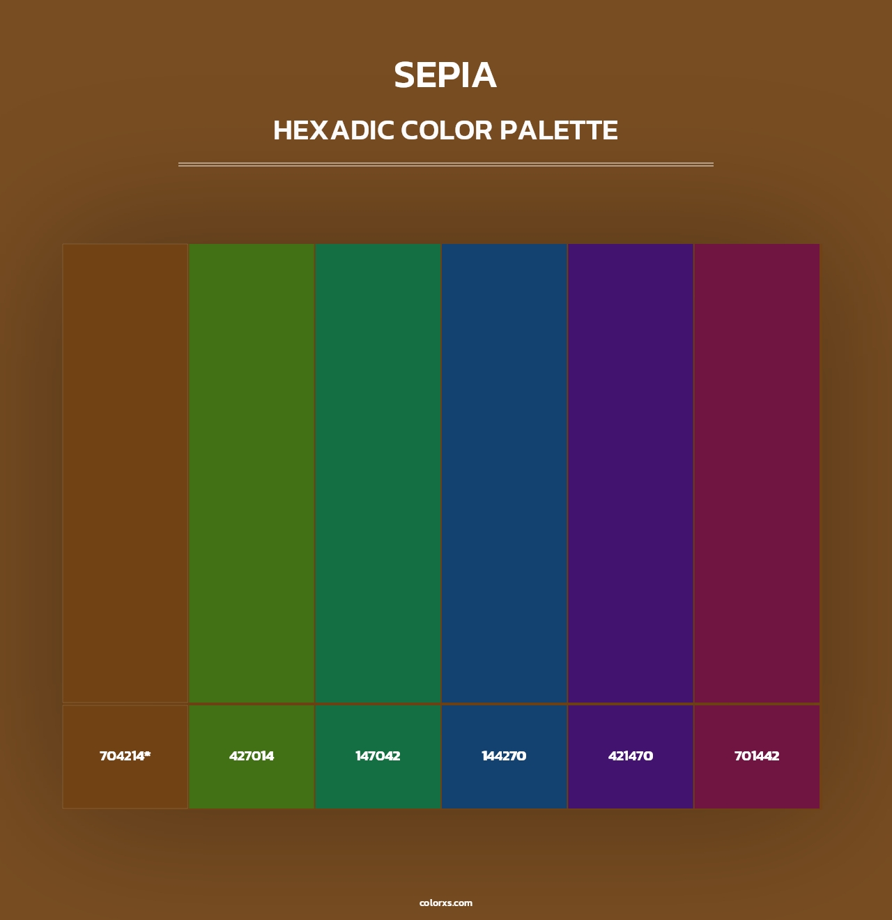 Sepia color palettes - colorxs.com