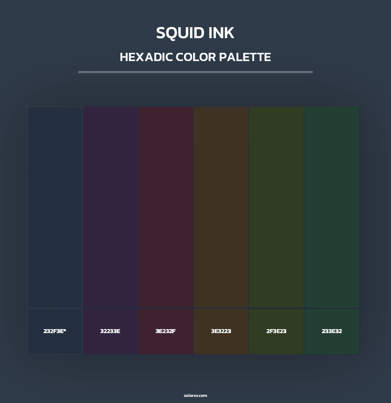 Squid Ink color palettes - colorxs.com