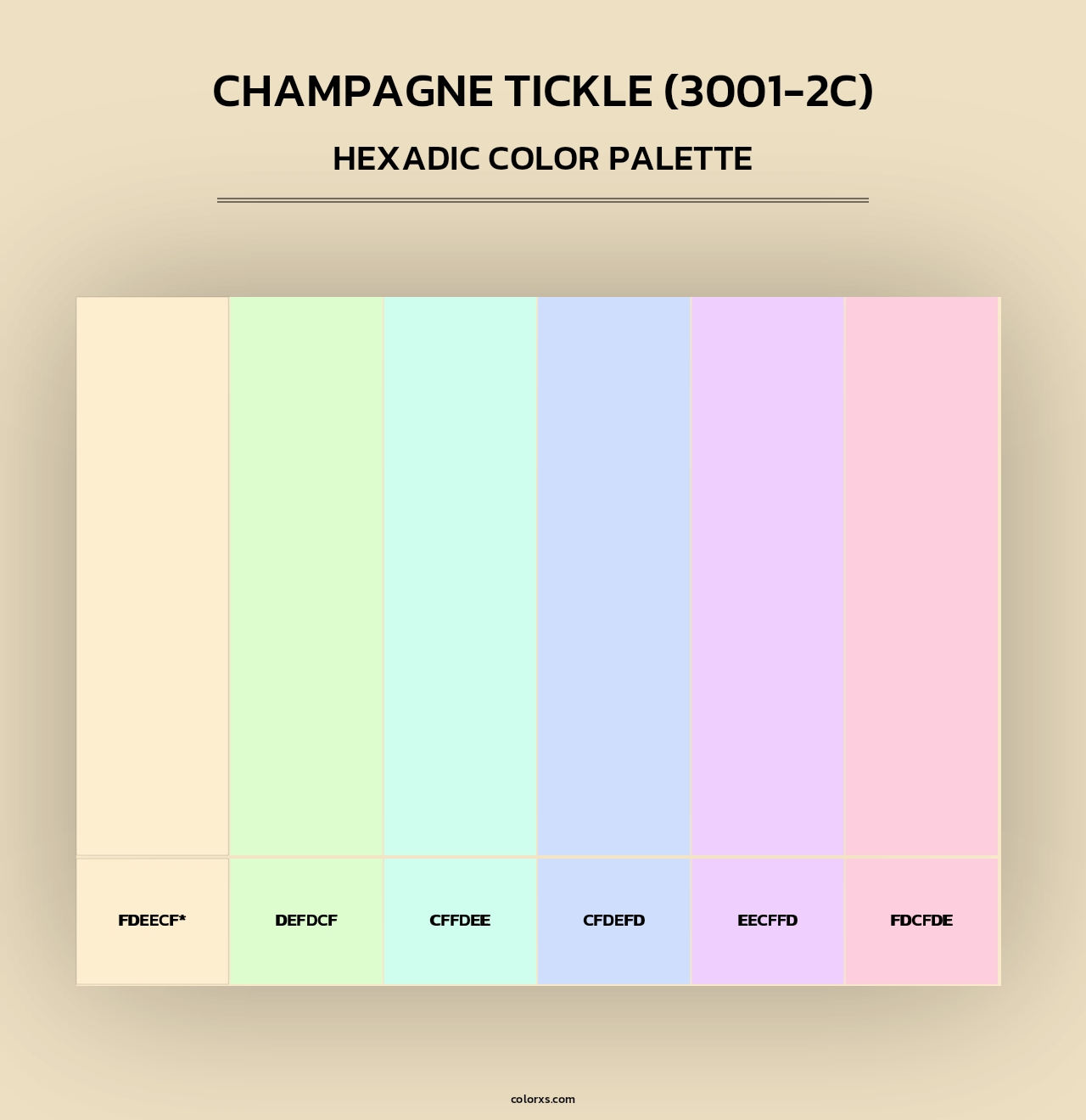 Valspar Champagne Tickle (3001-2C) Paint coordinating colors and ...
