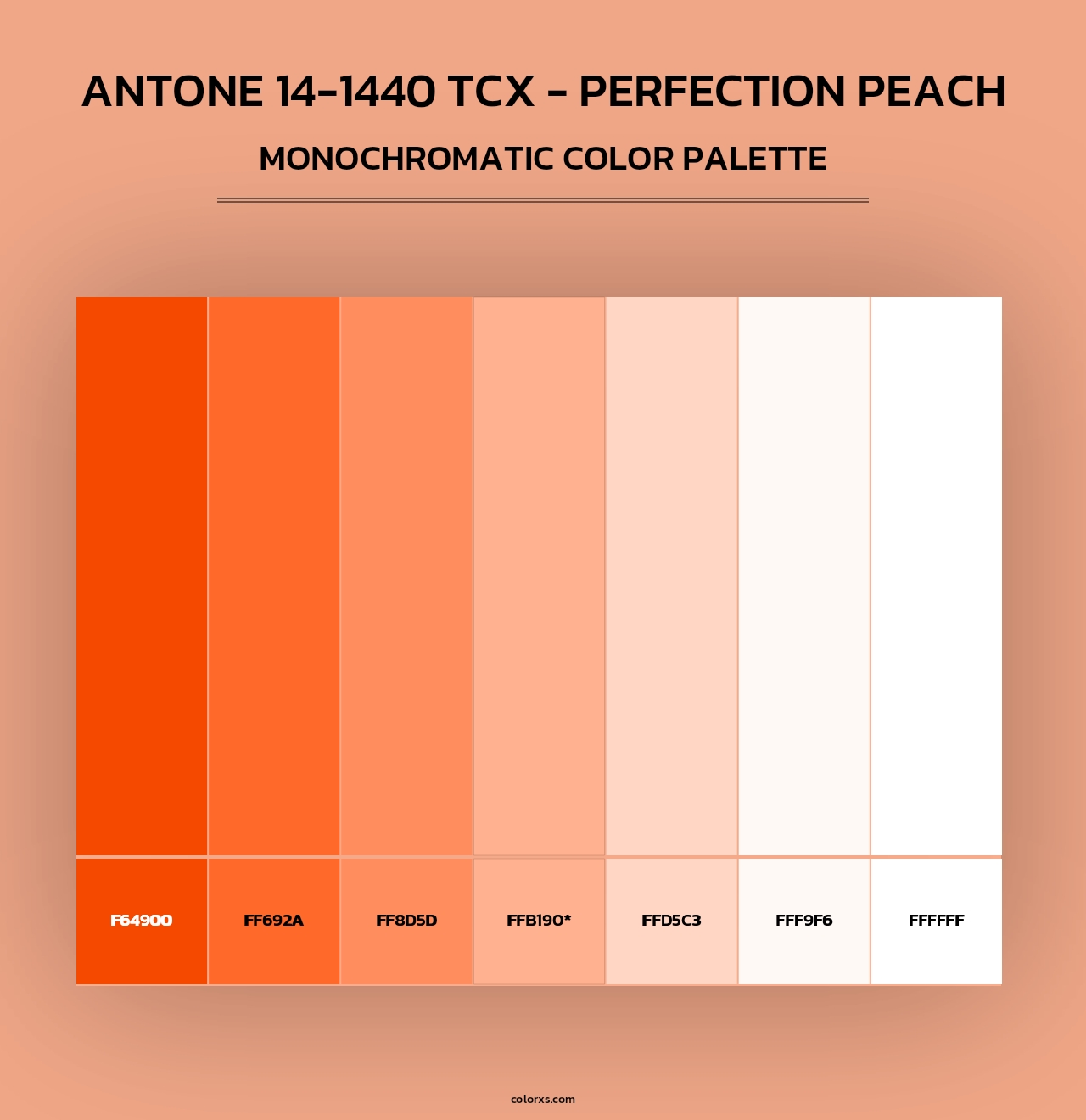 ANTONE 14-1440 TCX - Perfection Peach color palettes - colorxs.com