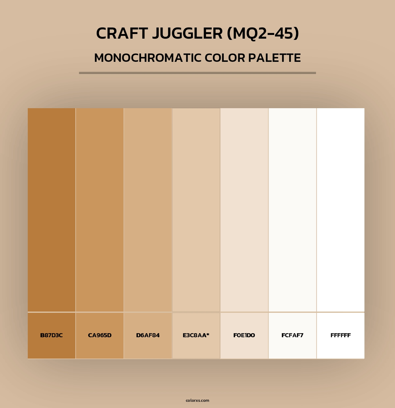 Behr Craft Juggler (MQ2-45) Paint coordinating colors and palettes ...